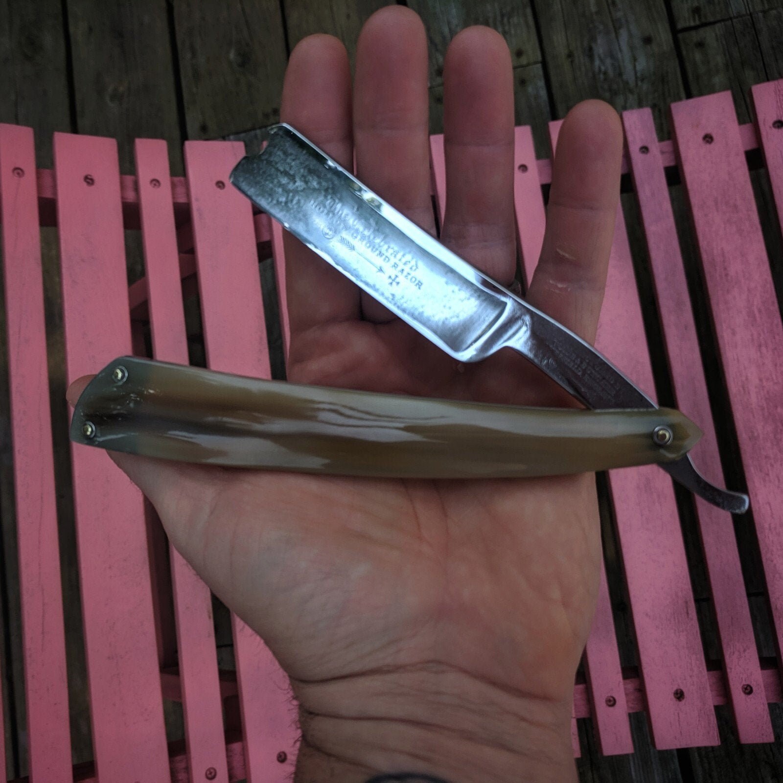 Huge Wade & Butcher Hollow Ground Sheffield Celebrated Straight Razor ...