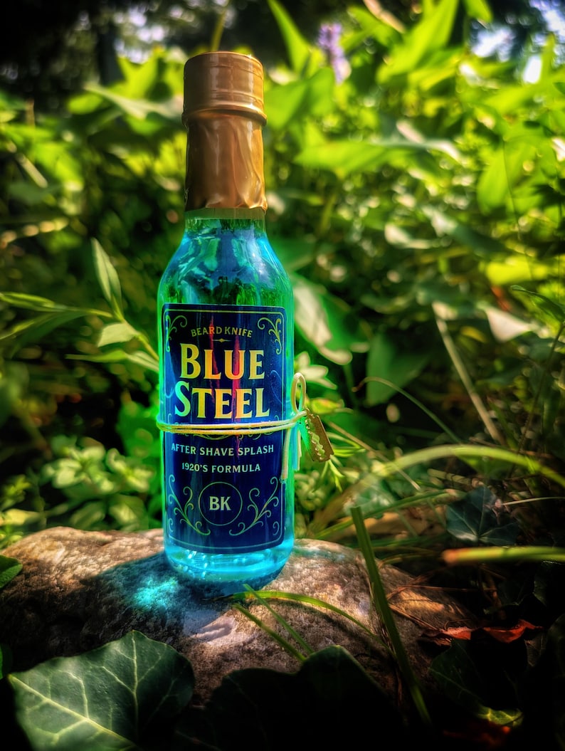 Blue Steel 1920s Aftershave Splash - Beard Knife Men's Self Care - Etsy