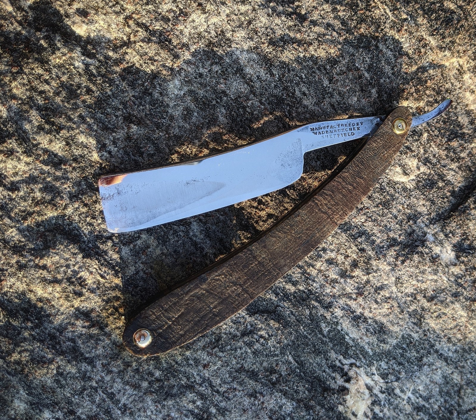 Rustic Wade and Butcher Wedge Straight Razor 13/16
