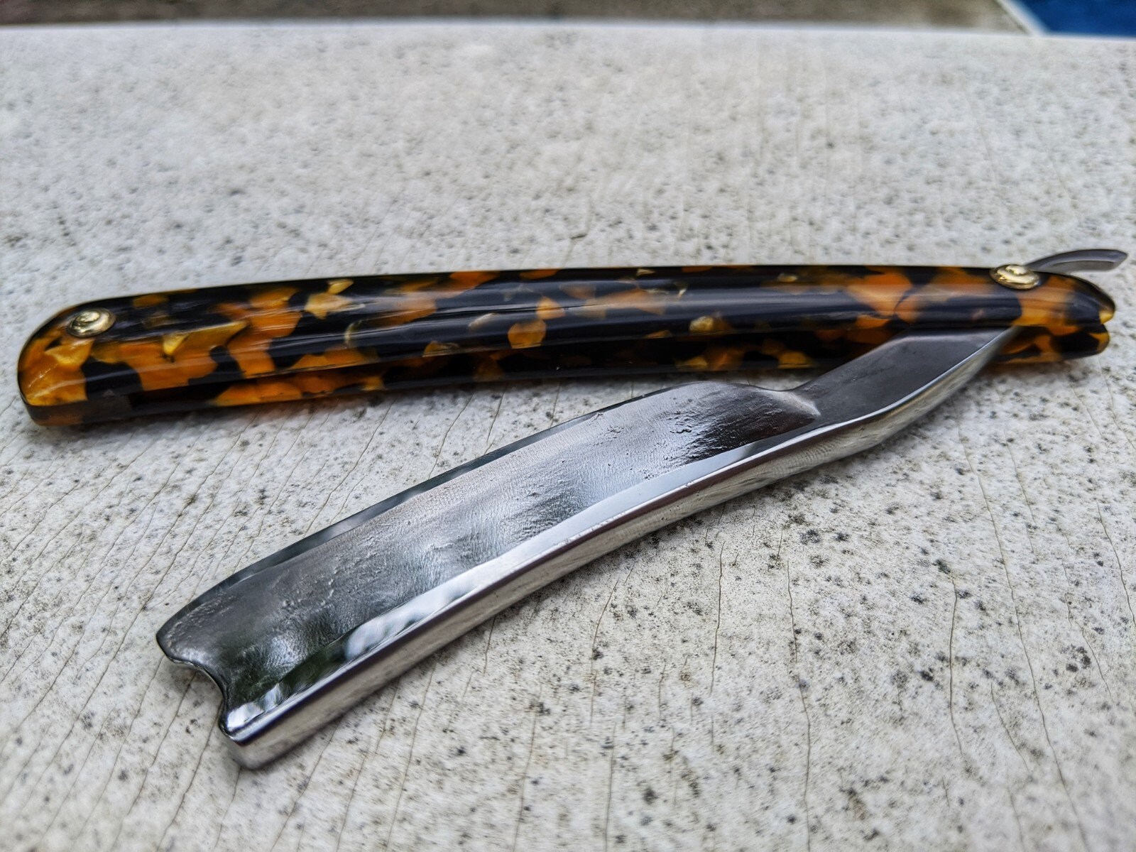 Vintage Straight Razor Frederick Reynolds 13/16” Smiling Barber Notch ...