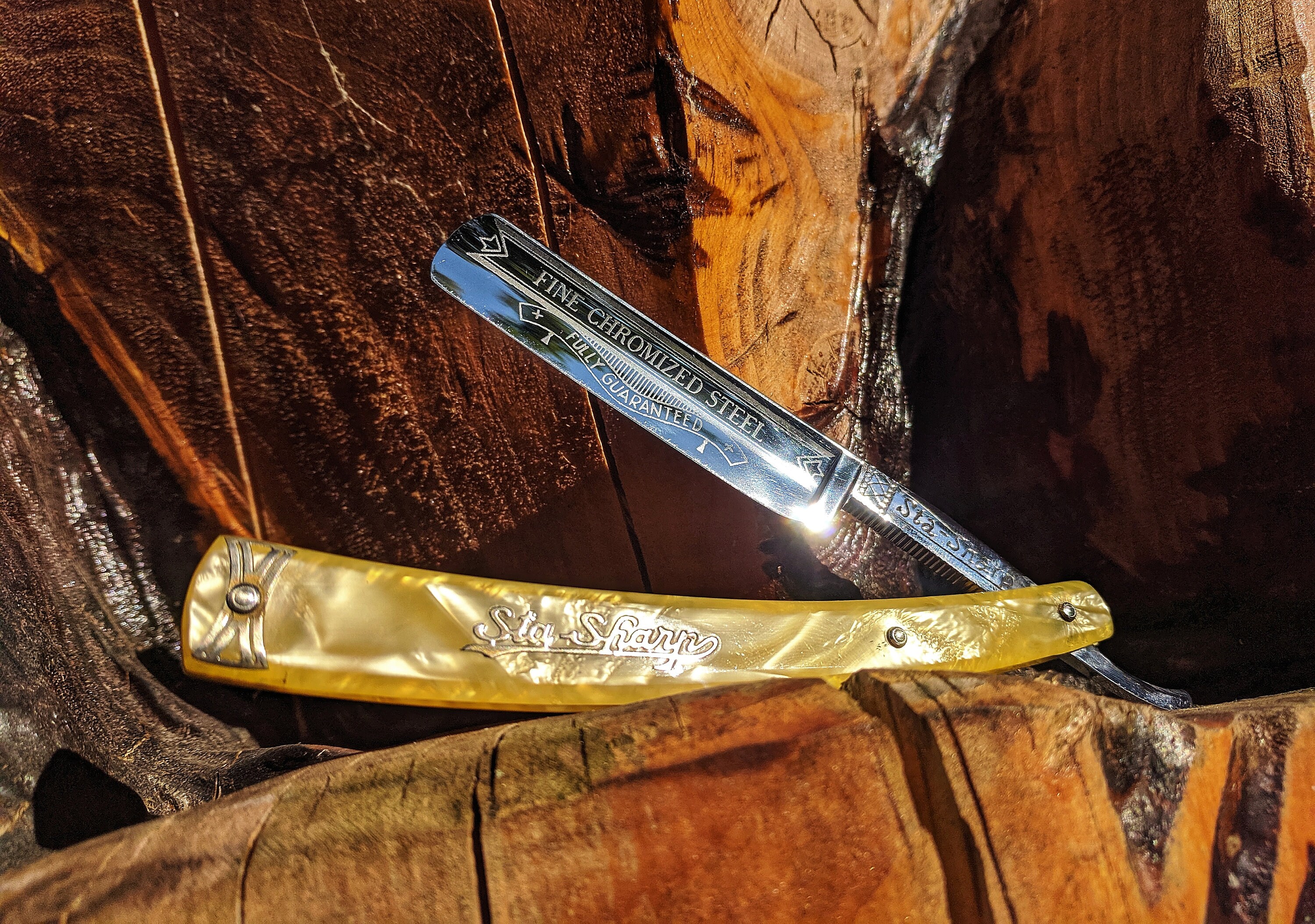 Sta Sharp Minty Straight Razor Fine Chromized Steel Fully Guaranteed ...