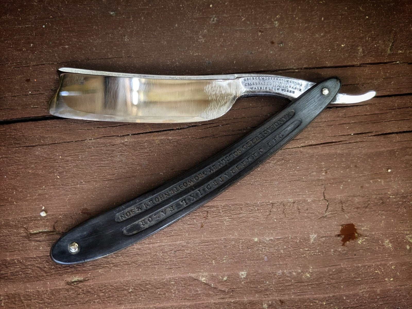Geo. Worstenholm & Son 14/16 Wedge straight razor Sheffield 1825