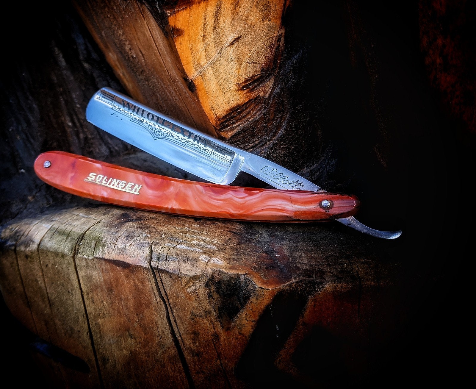 Vintage Vintage Ornate Regal Straight Razor chicago Cutlery German 5/8