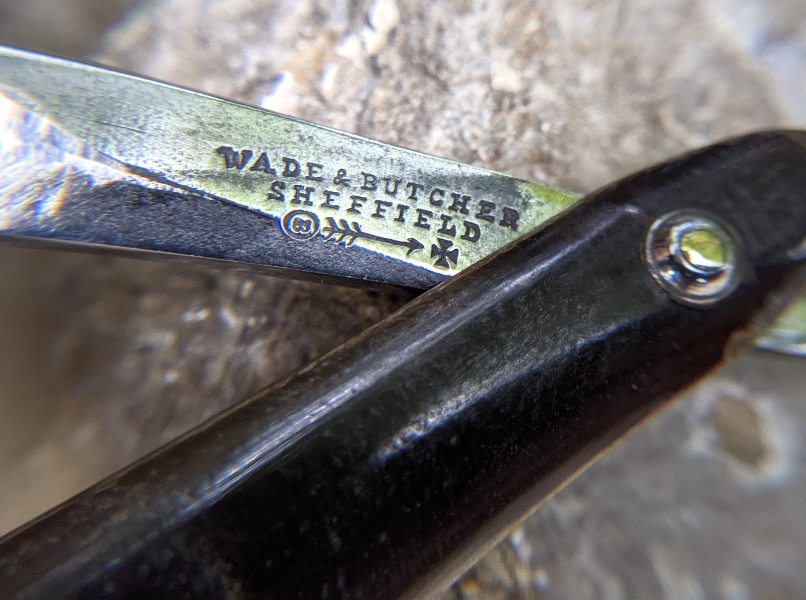 Wade & Butcher Sheffield England American Razor Eagle Wedge Straight ...