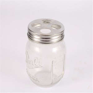 100 Pieces Rust Proof Toothbrush Holder Lids for Regular Size Mason Jar ...