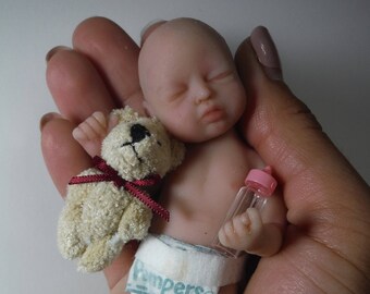 Mini silicone baby doll | Etsy