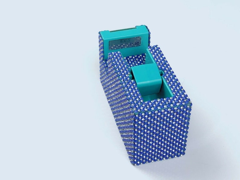 Blingustyle Unique Design Crystal Tape Dispenser Blue/s for Office and ...