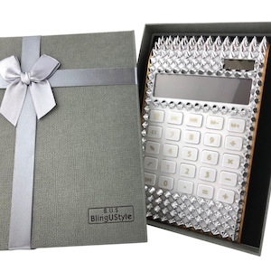 Blingustyle Bling Silver Spike Design Curved 12 Digit Dual Power ...