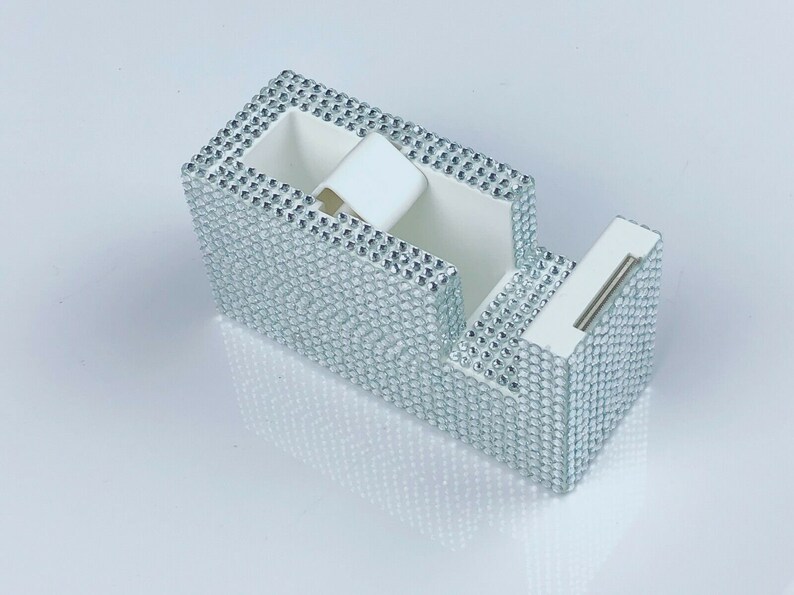 Blingustyle Unique Design Crystal Tape Dispenser Silver for - Etsy