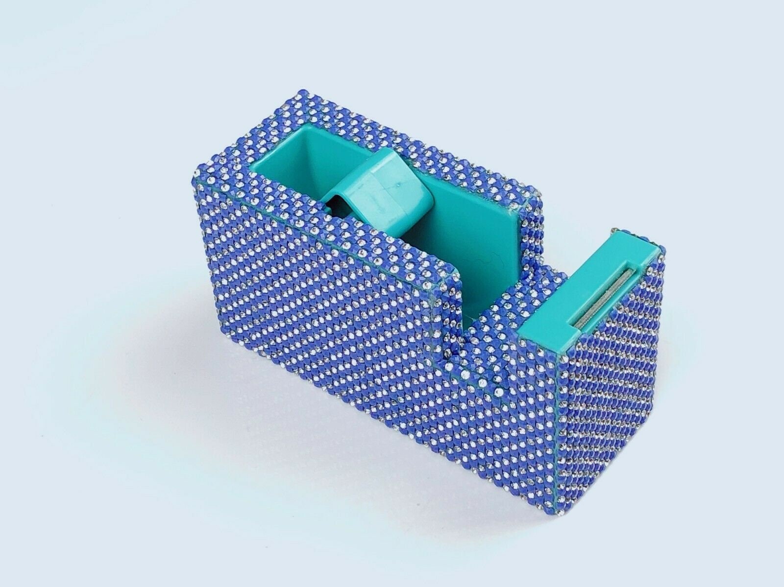 Blingustyle Unique Design Crystal Tape Dispenser Blue/s for Office and ...