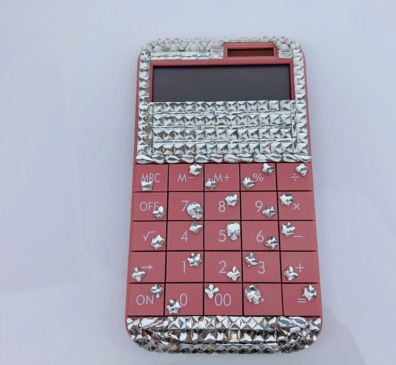 Blingustyle Crystals Pink 12 Digits Calculator for Home and Office or ...