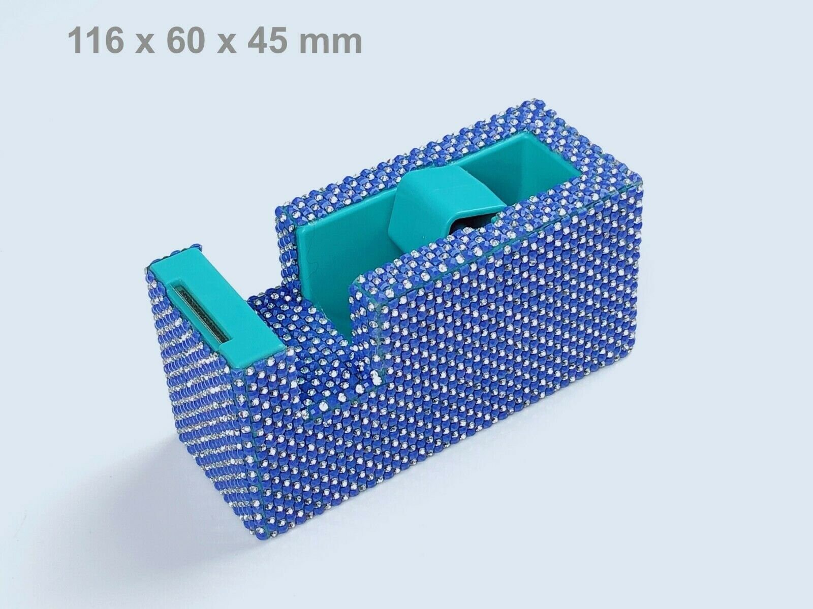 Blingustyle Unique Design Crystal Tape Dispenser Blue/s for Office and ...