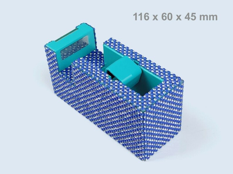 Blingustyle Unique Design Crystal Tape Dispenser Blue/s for Office and ...