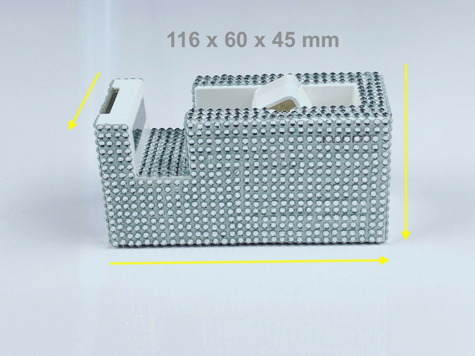 Blingustyle Unique Design Crystal Tape Dispenser Silver for - Etsy