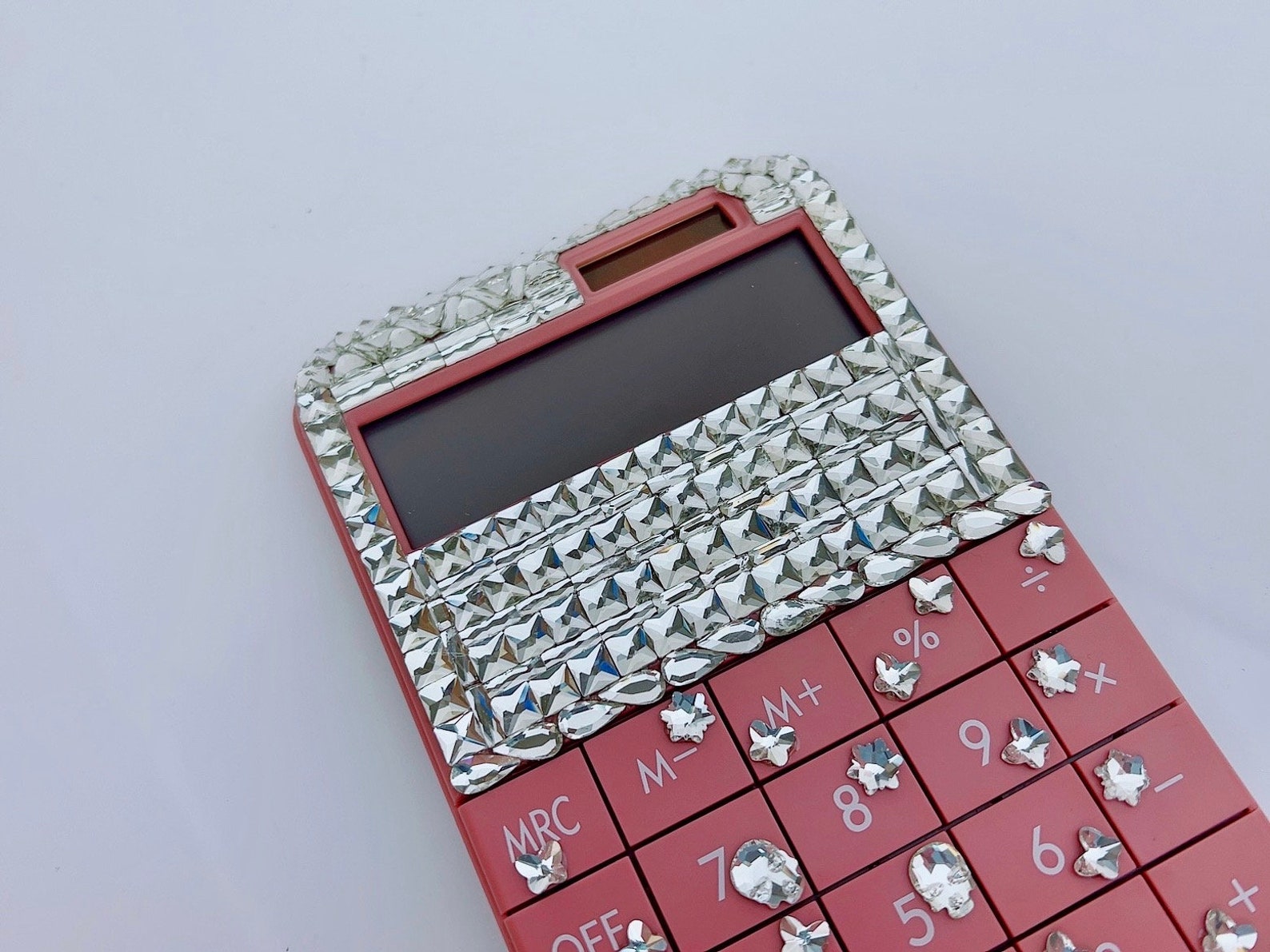 Blingustyle Crystals Pink 12 Digits Calculator for Home and Office or ...