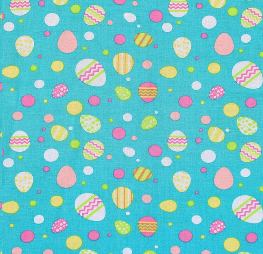 Easter Egg Fabric Easter Fabric Cotton Woven Quilting Cotton Fabric ...