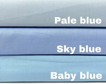 Baby Blue Cotton Fabric - Etsy