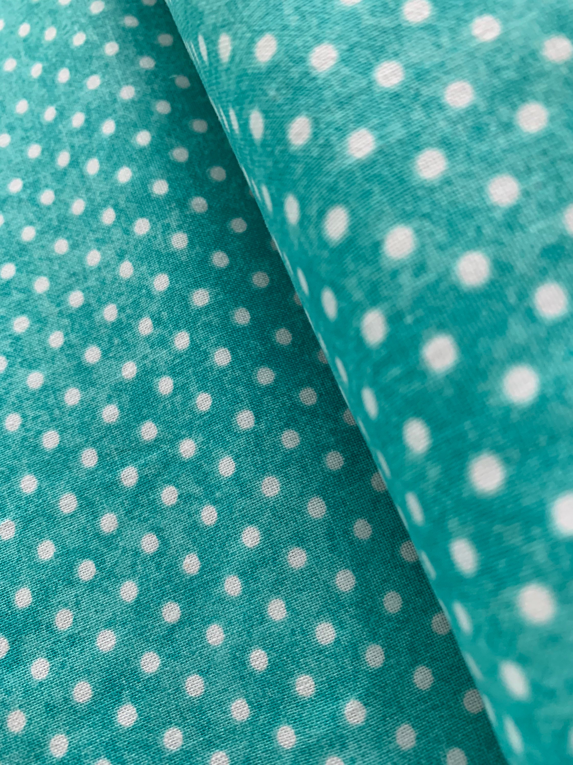 Turquoise Dot Fabric
