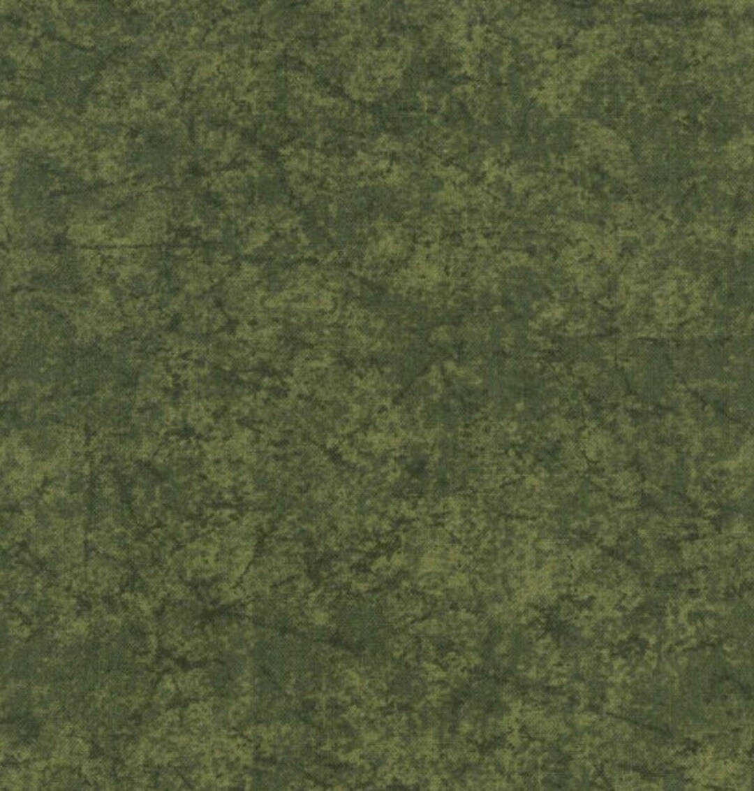 Green Distressed Cotton Fabric Green Cotton Fabric fabric by the Yard ...