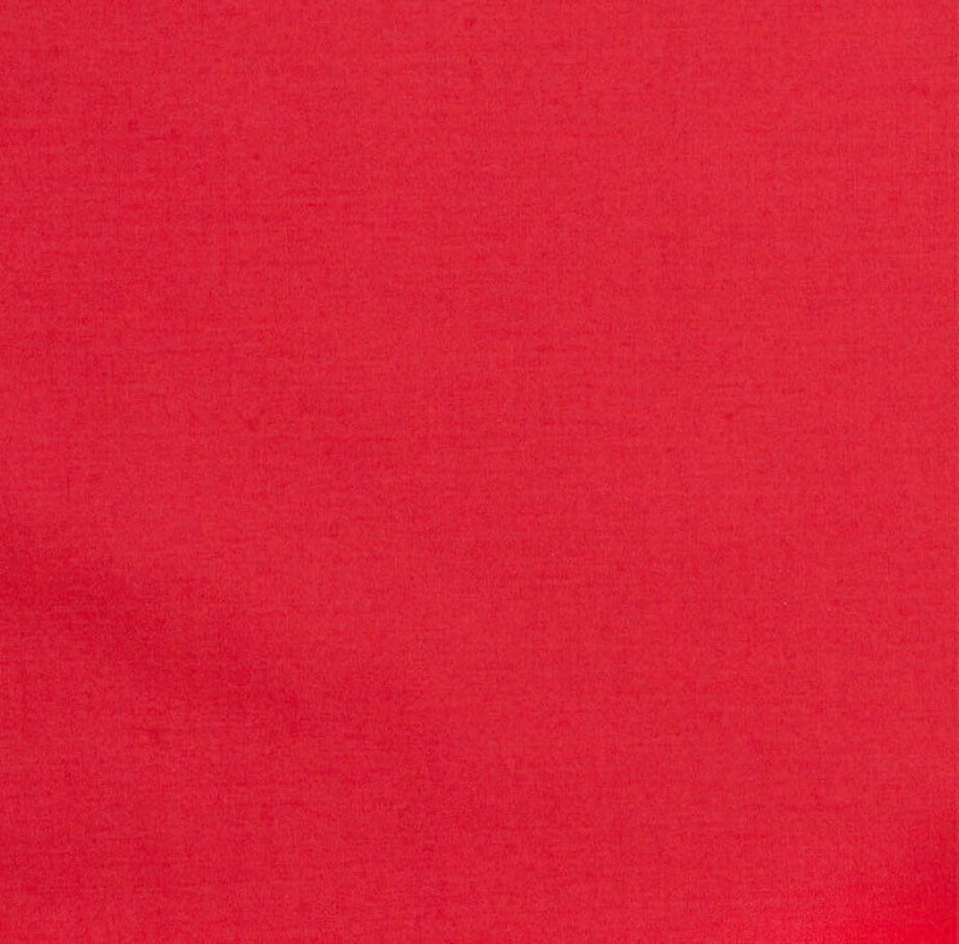 Red Cotton Solid Fabric Fabric by the Yard Red Cotton Solids Red Solid ...