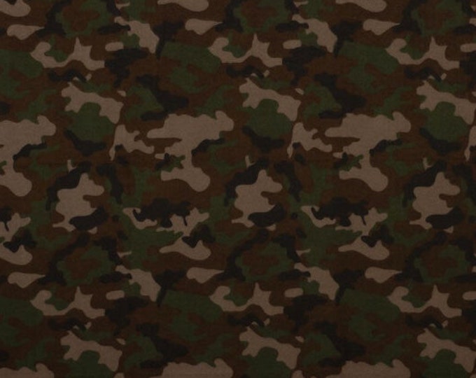 Camo Flannel Fabric by the Yard Camouflage Flannel Camo Fabric Fat ...