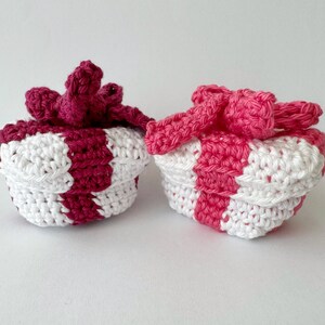 Mini Gift Box Crochet, Mini Christmas Present Crochet Pattern, Crochet ...