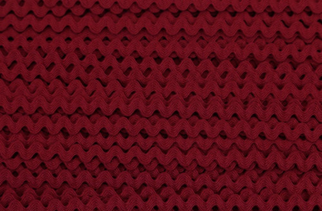 Burgundy Wine 6mm Ric Rac Trim 20 Metre Roll Ribbon - Etsy Italia