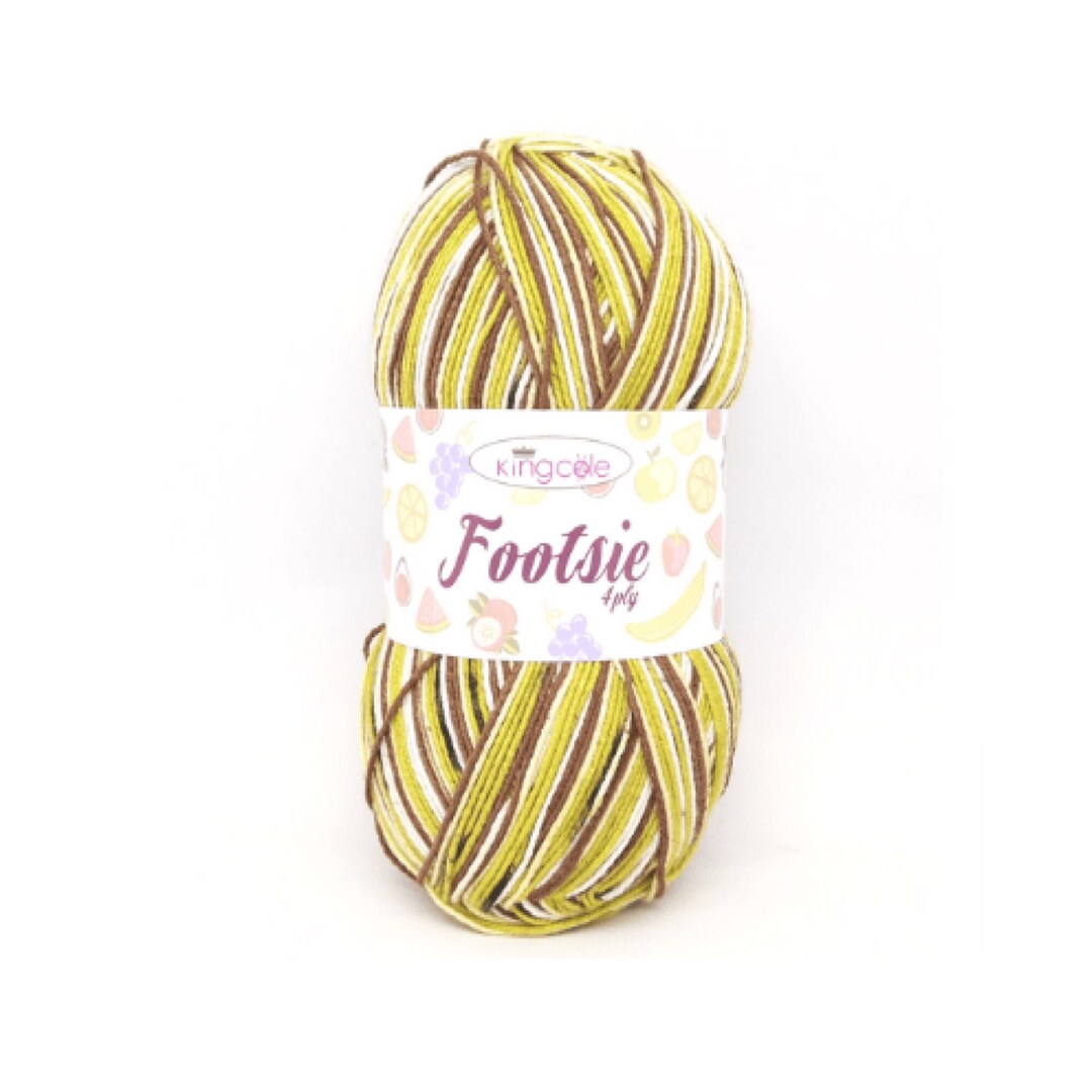King Cole Footsie 4ply Sock Wool 100g Kiwi Fruit - Etsy