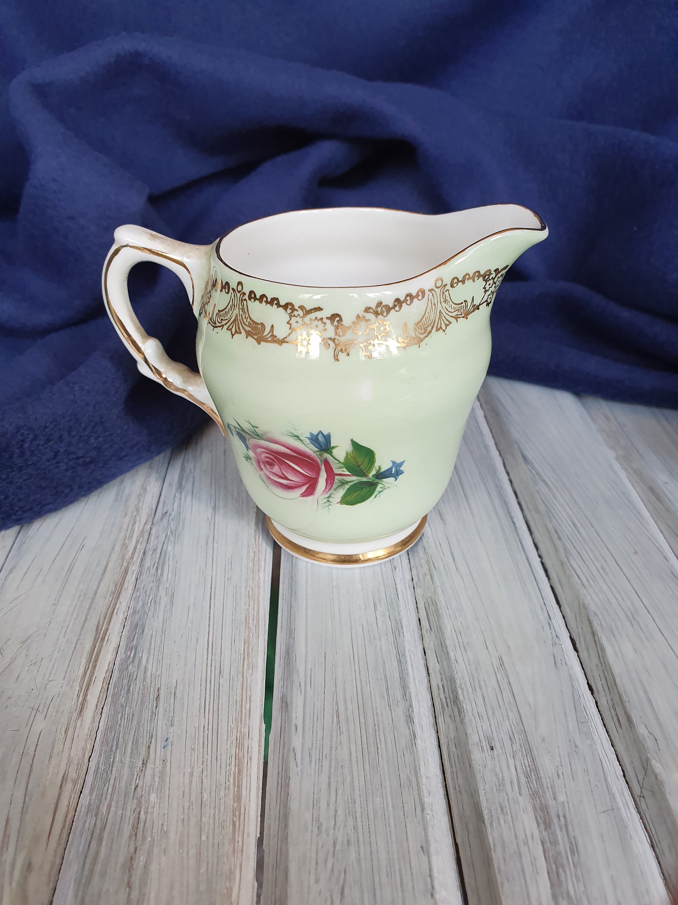 Green Cream Milk Jug - Etsy