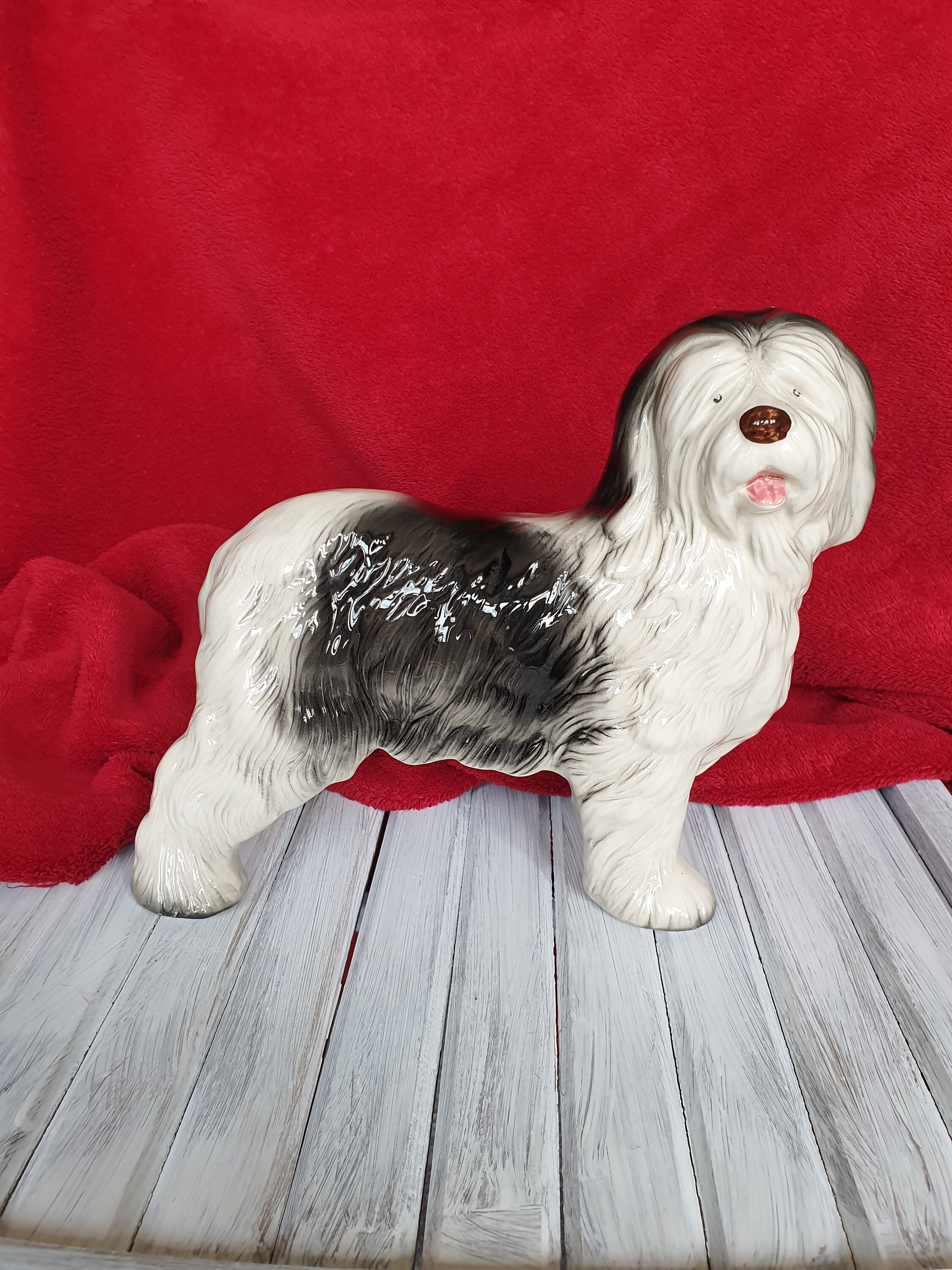 Ceramic Melba Ware Bearded Collie Figurine. Vintage. - Etsy Ireland