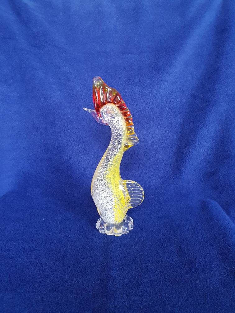 Glass Seahorse Figurine. - Etsy