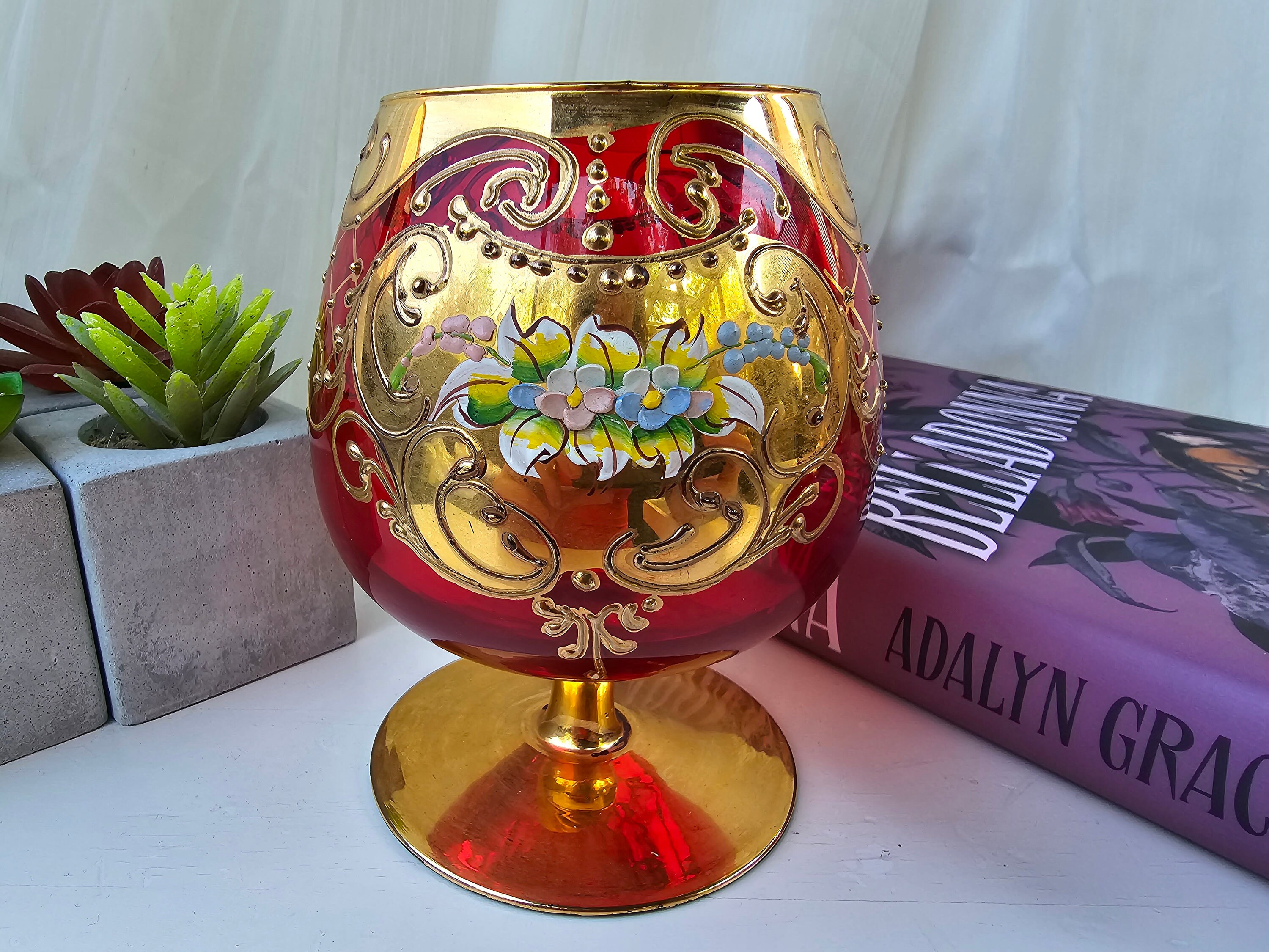 Bohemia Brandy Snifter Glass - Etsy