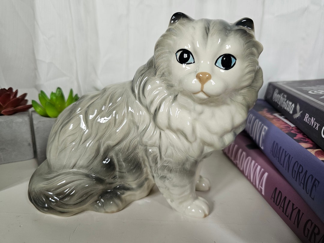 Vintage Coopercraft Persian Cat - Etsy