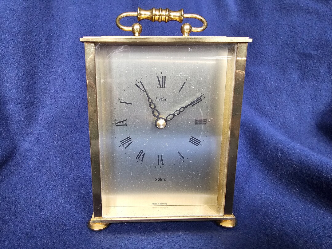 Vintage Brass Carriage Clock - Etsy