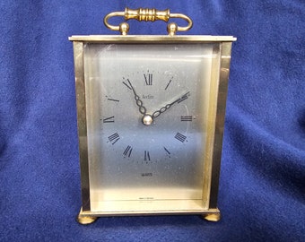 Vintage Large Brass Clock Standing Clock - Etsy