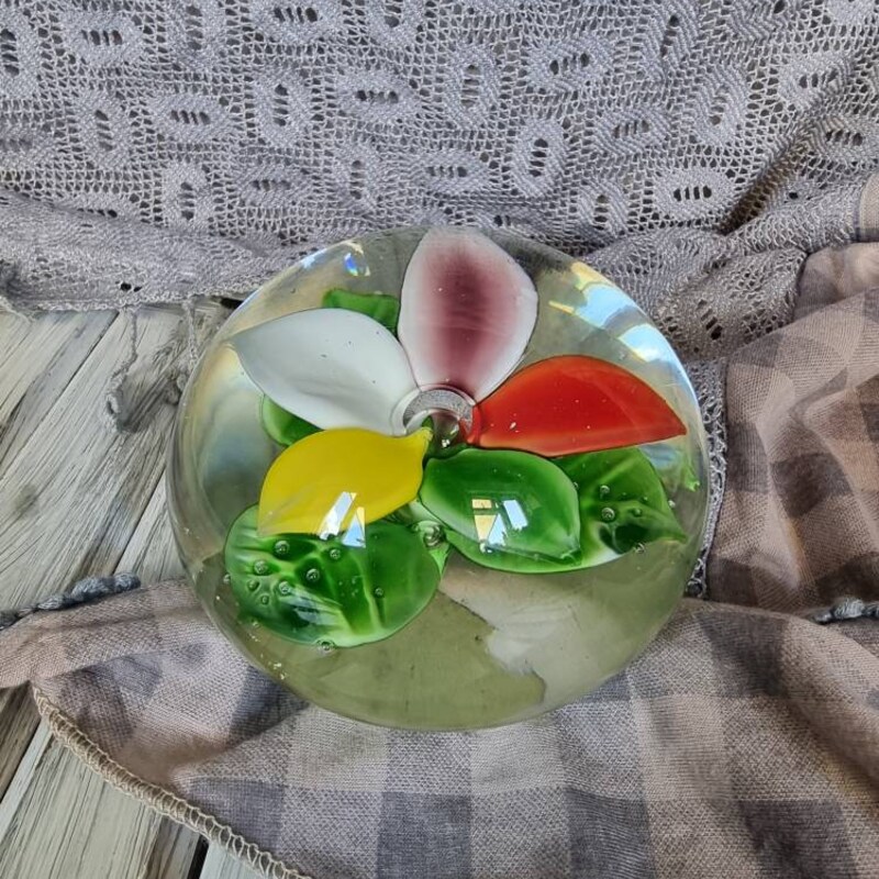 Flower Paperweight - Etsy