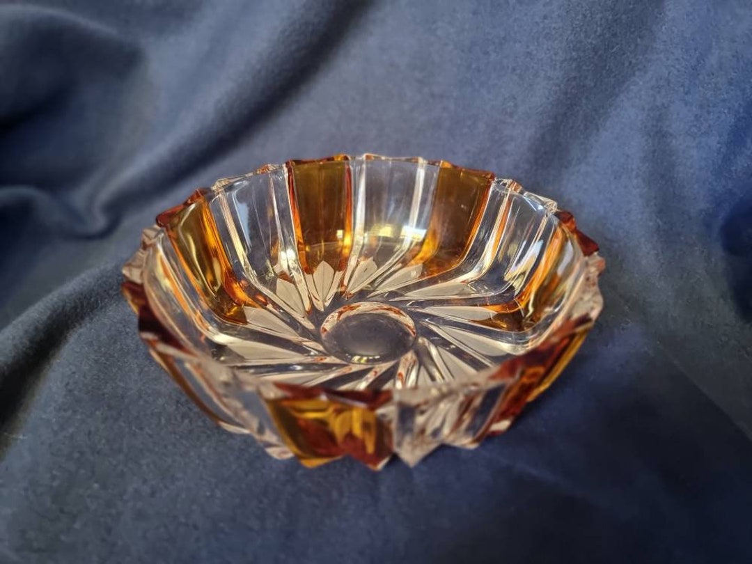Vintage Lead Crystal Sweet Dish - Etsy