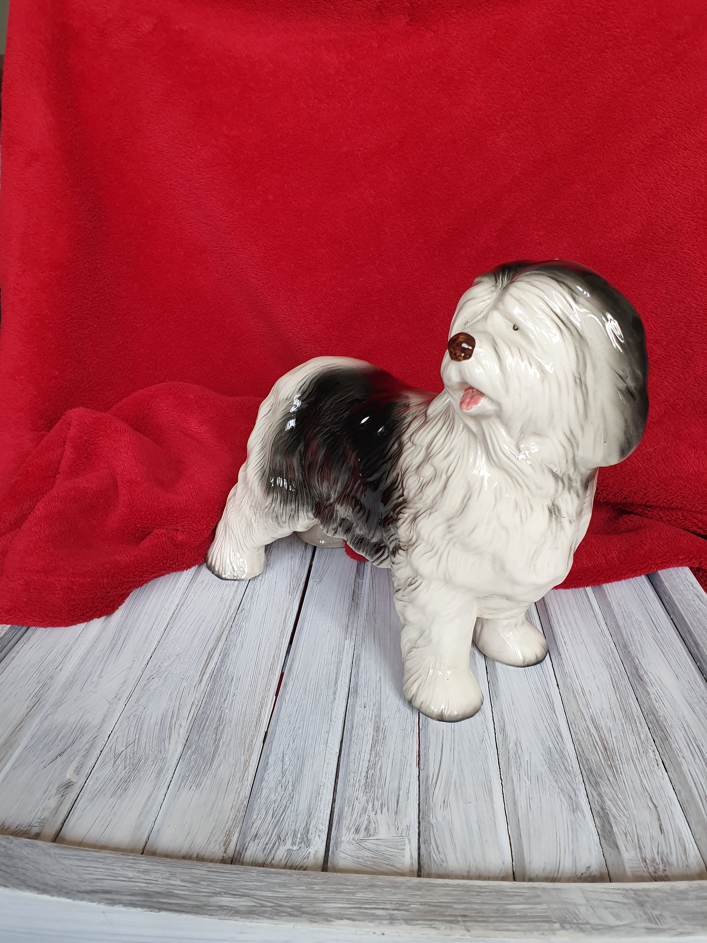 Ceramic Melba Ware Bearded Collie Figurine Vintage Etsy Ireland