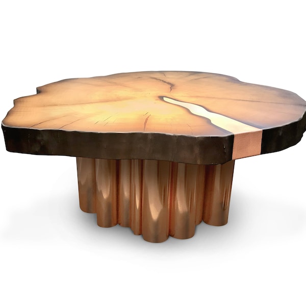 Copper Inlay Table - Etsy