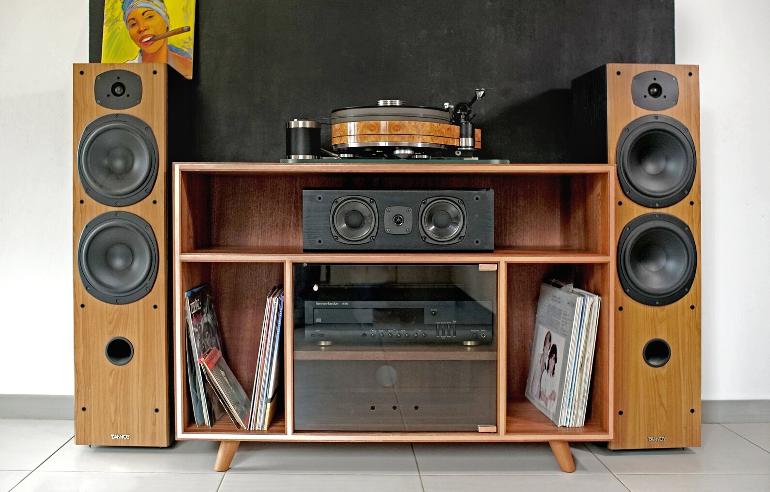 Vinyl Record Cabinet Accent Cabinet Media Storage Unit Vinyl - Etsy