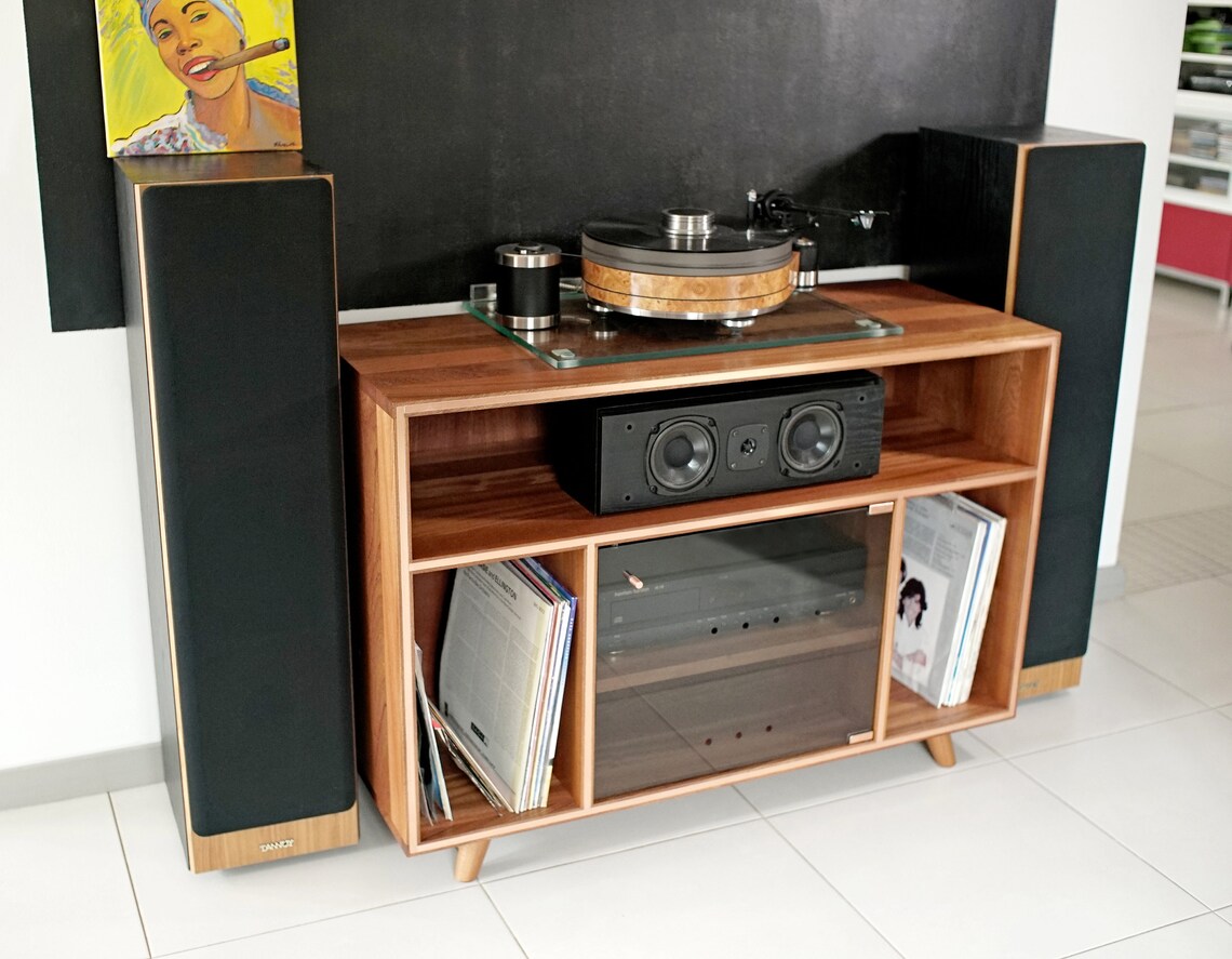 Vinyl Record Cabinet Accent cabinet Media storage unit Vinyl | Etsy