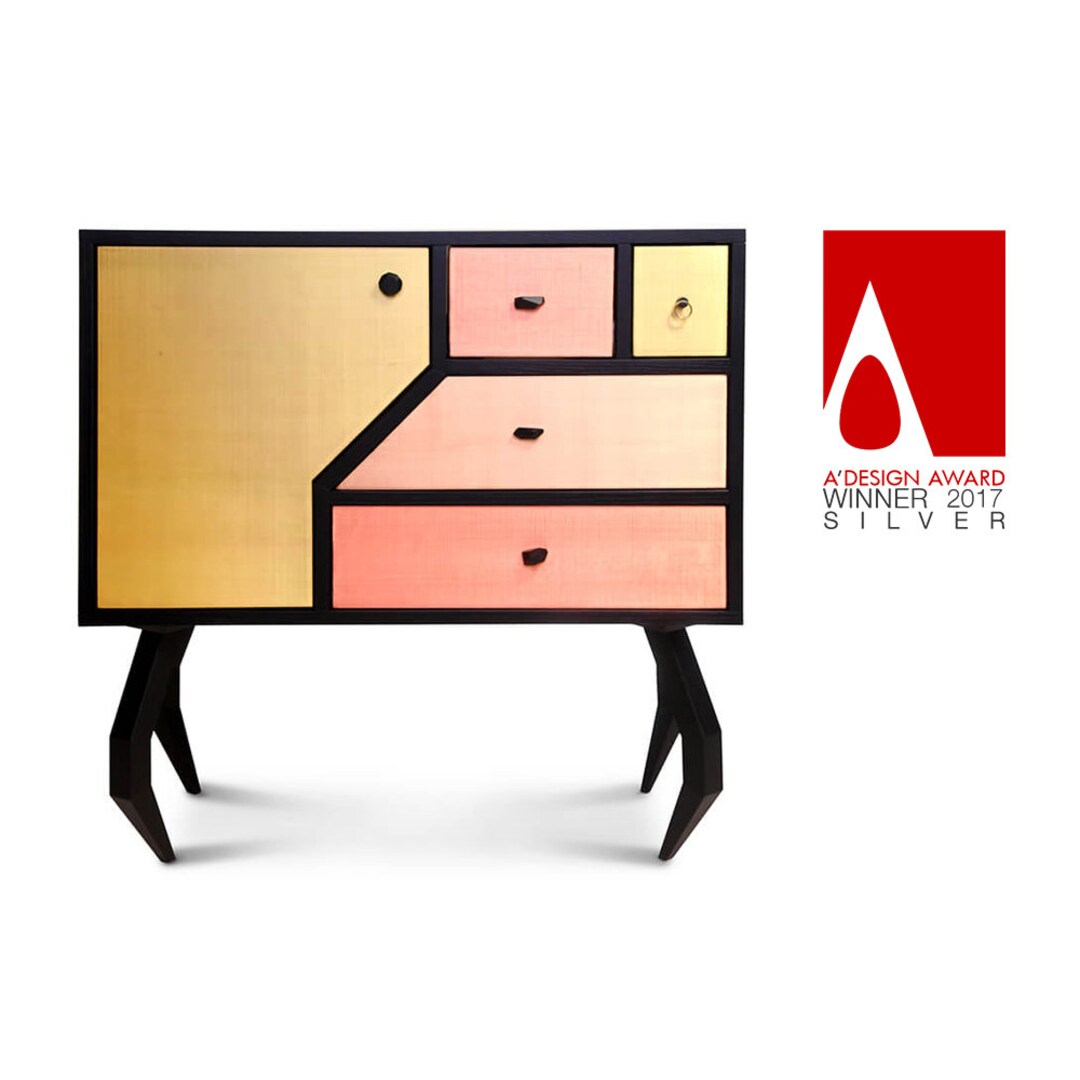 Modern Sideboard Contemporary Cabinet Asymmetric Dresser Design ...
