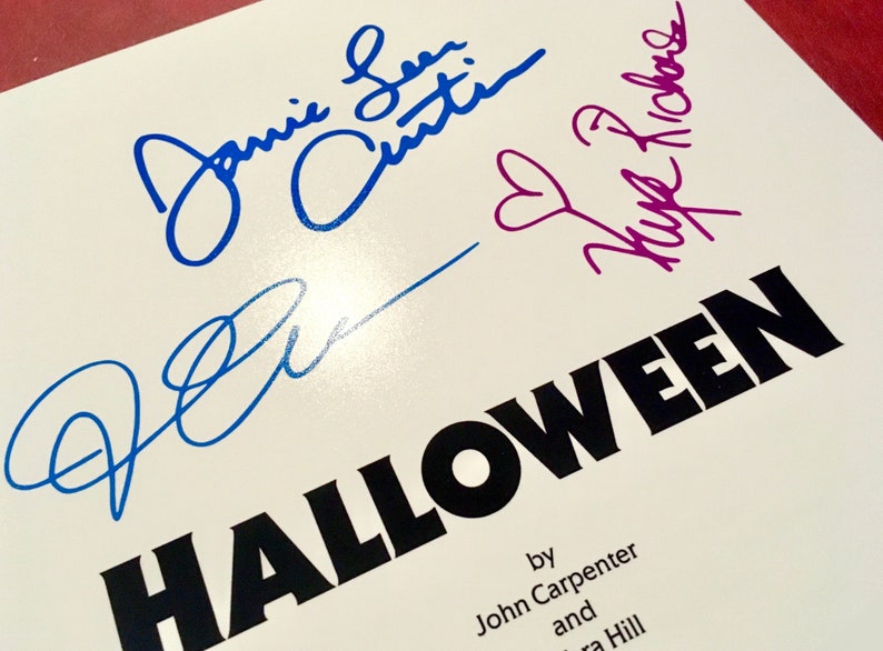 HALLOWEEN™ 1978 Signed Movie Screenplay Script by John Carpenter and ...