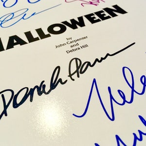 HALLOWEEN™ 1978 Signed Movie Screenplay Script by John Carpenter and ...