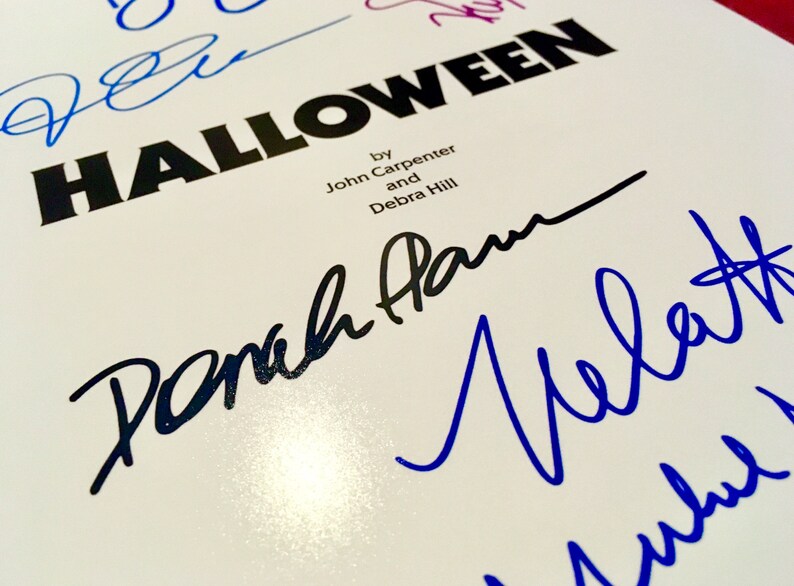 HALLOWEEN™ 1978 Signed Movie Screenplay Script by John Carpenter and ...