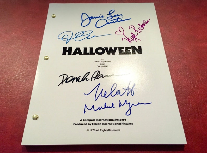 HALLOWEEN™ 1978 Signed Movie Screenplay Script by John Carpenter and ...