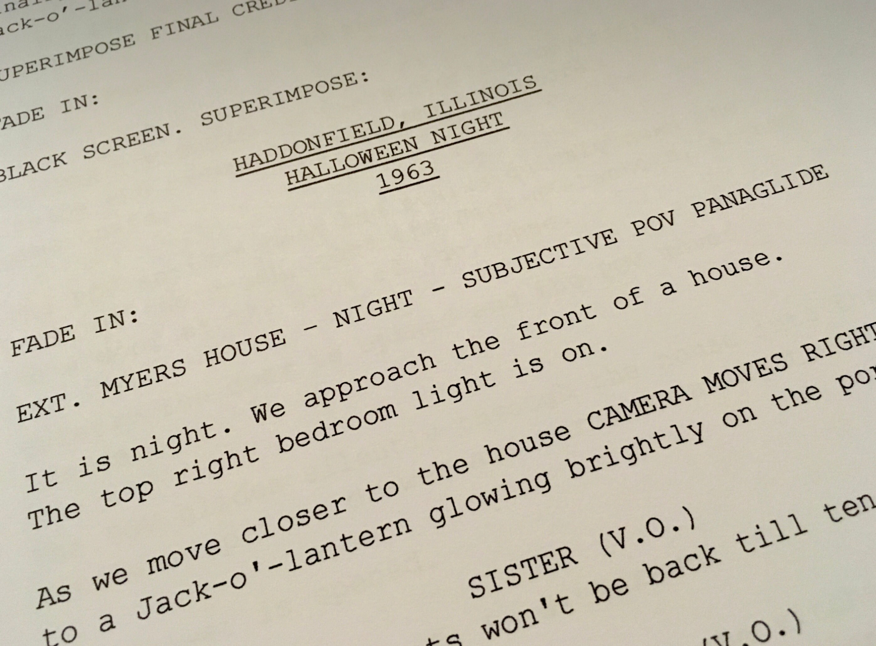 HALLOWEEN™ 1978 Signed Movie Screenplay Script by John Carpenter and ...