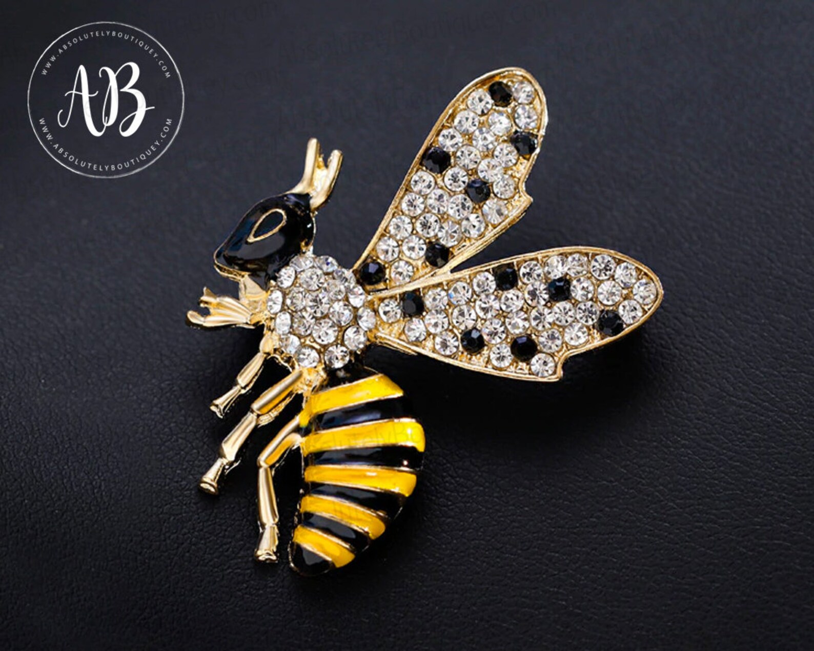 Bumble Bee Pin | Bumble Bee Rhinestone Pin | Gold Bling Bumble Bee Pin ...