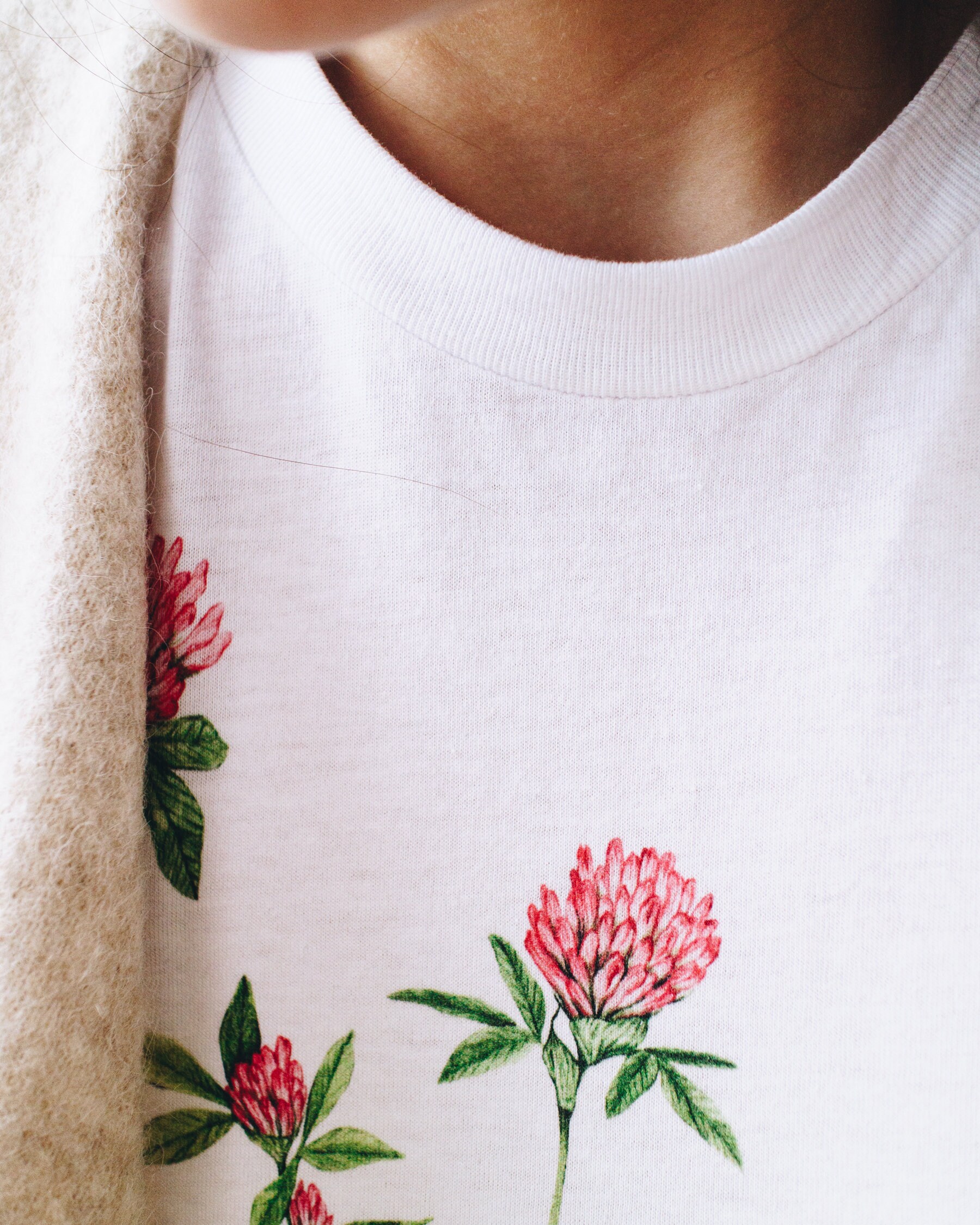 Clover Botanical Shirt Watercolor Wildflower Shirt Medicinal Plant ...