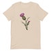 Scottish Thistle Shirt. Botanical Watercolor Flower Tshirt. Spring ...